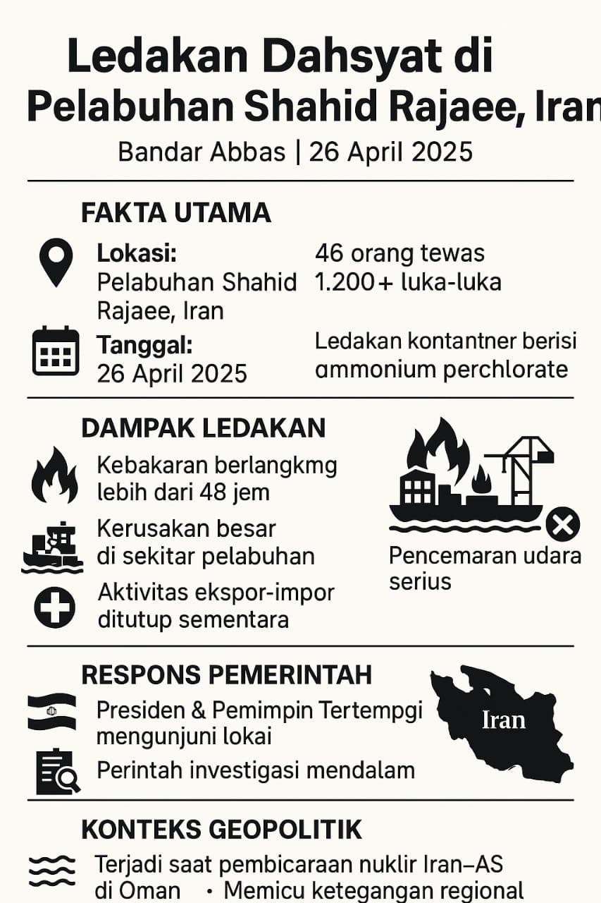 INFOGRAFIS - LEDAKAN DASYAT DI IRAN | Timur Tengah